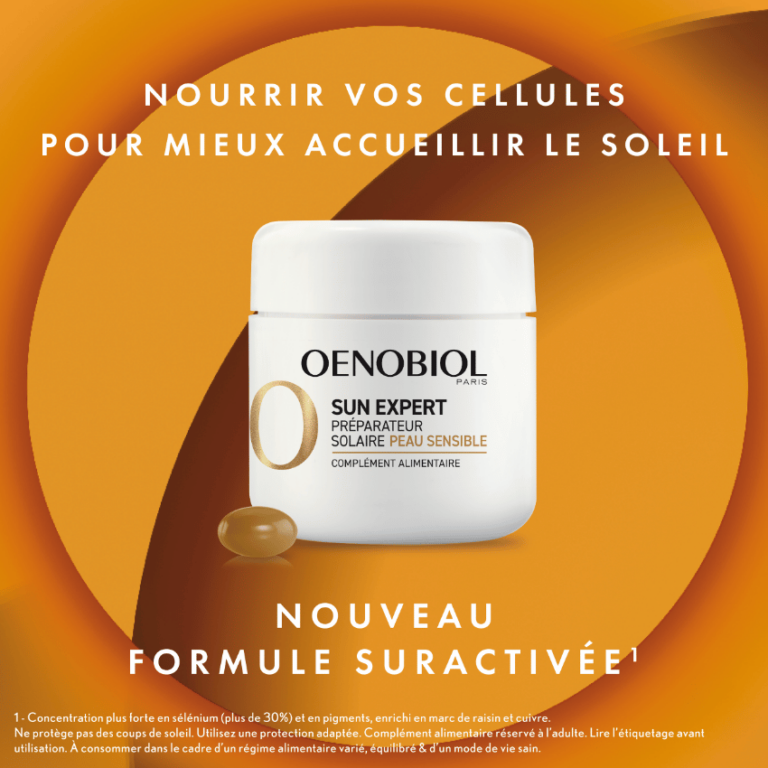 SUN EXPERT Préparation solaire peau sensible - OENOBIOL